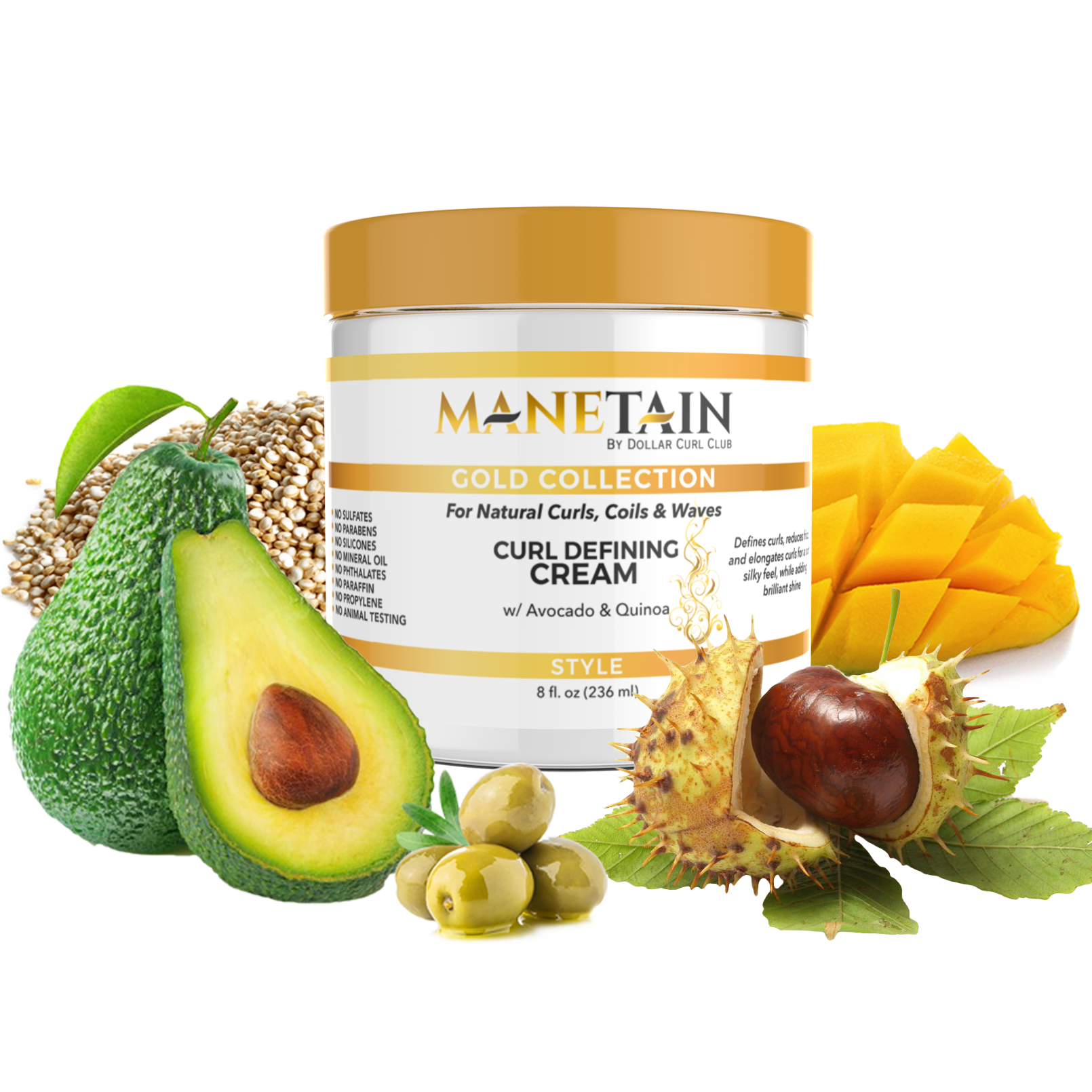 MANETAIN Curl Defining Cream by Dollar Curl Club